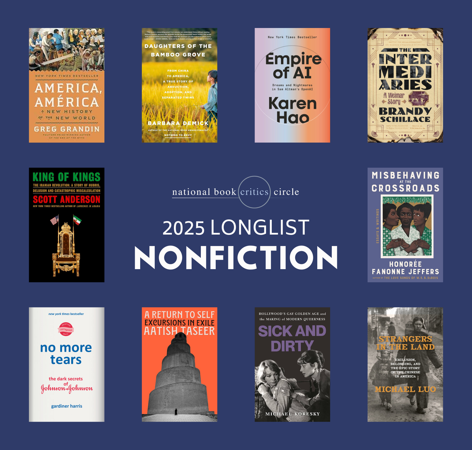 2025 NBCC Awards Longlist: Nonfiction - National Book Critics Circle